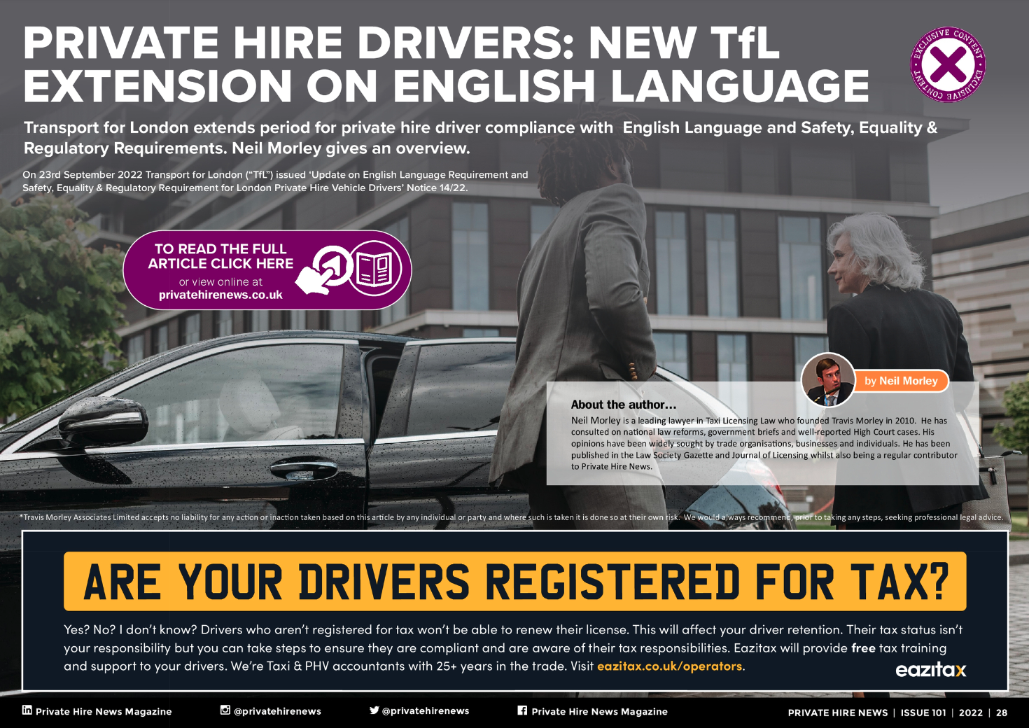 TfL Extension on English Language – Travis Morley Law